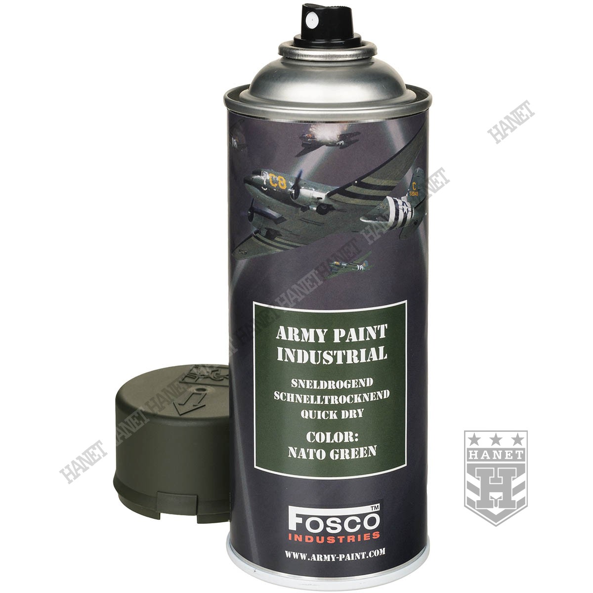 FOSCO ARMY PAINT Wojskowa Farba w Sprayu 400 ml - NATO Green - Hanet