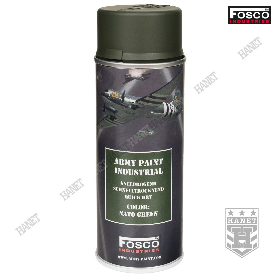 FOSCO ARMY PAINT Wojskowa Farba w Sprayu 400 ml - NATO Green - Hanet