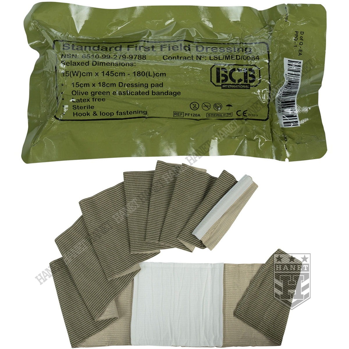 BCB NATO Field Dressing Standard Wojskowy Opatrunek Osobisty / Uciskowy ...